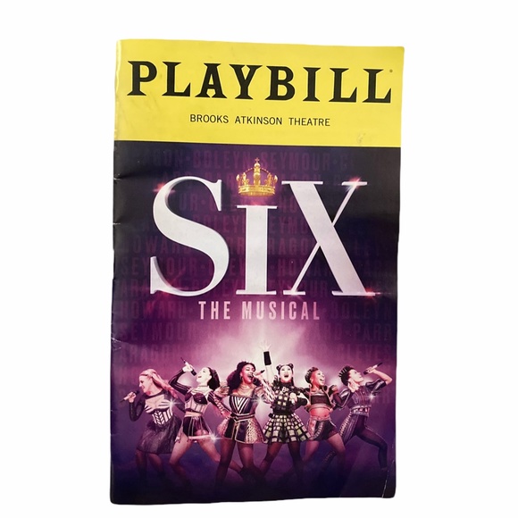 Playbill | Accents | Six The Musical Broadway Playbill September 22 ...